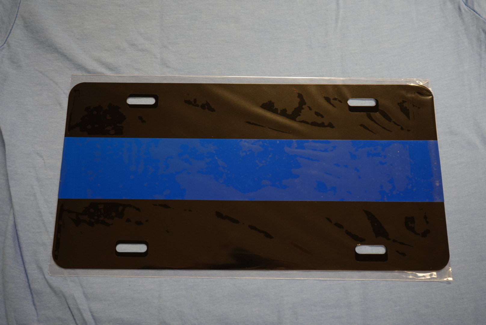 Thin Blue Line License Plate – FOP5 Cop Shop